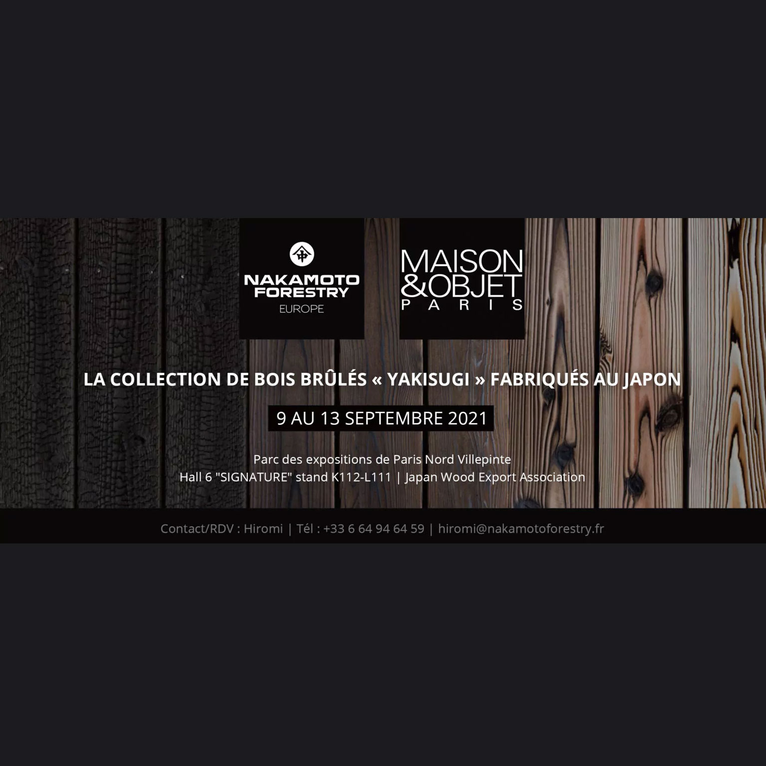 Nakamoto Forestry @ Maison & Objet